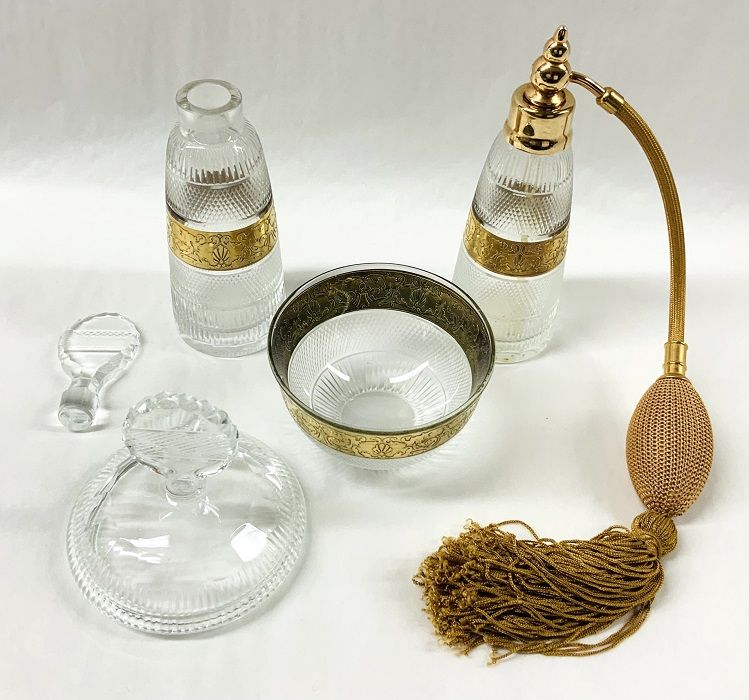 Moser Crystal 3 Piece Vanity Set