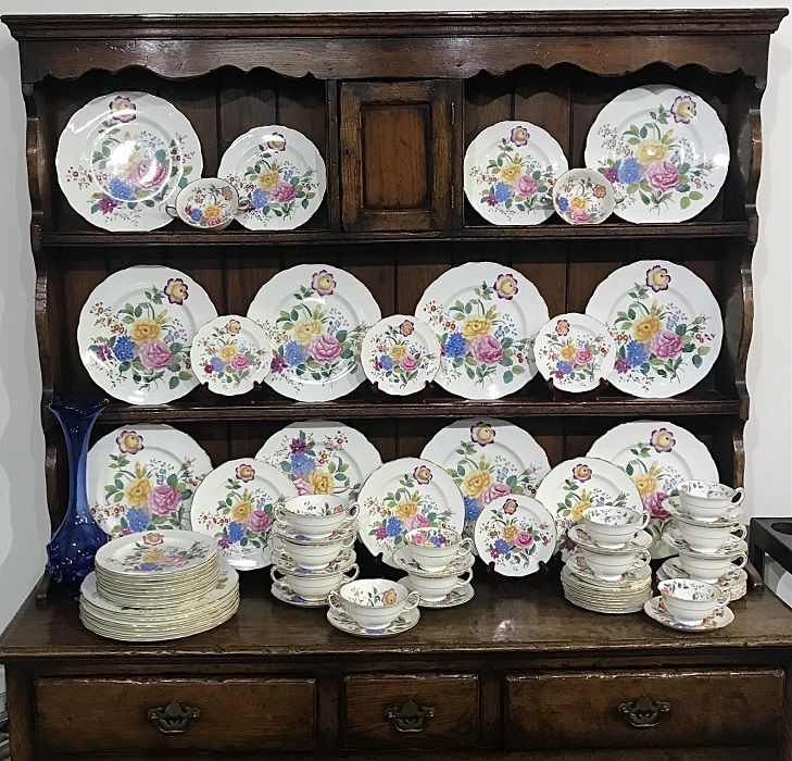 George Jones & Sons/Crescent China, Swansea “Garden Club” Pattern ...