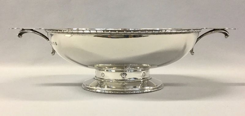 English Art Deco Sterling Silver Quaich Cup/Trophy of Monumental Size ...