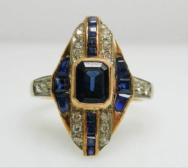Modern Sapphire Ring