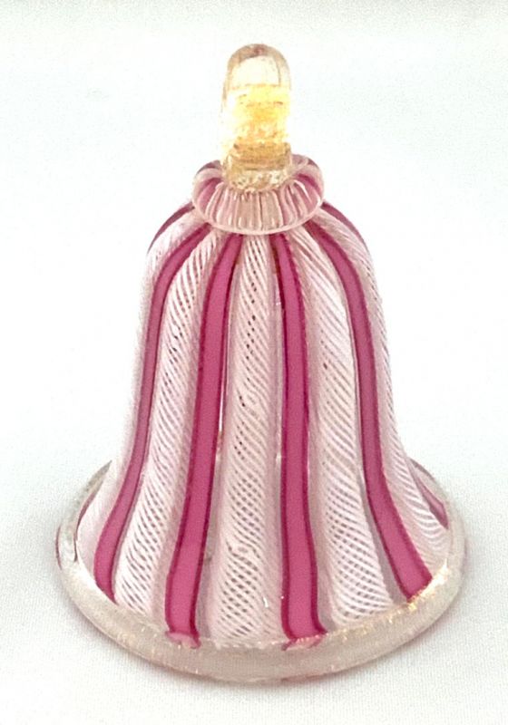Murano Filigrana Glass Bell “Vetro A Retortoli” Murano, Italy | Cynthia ...