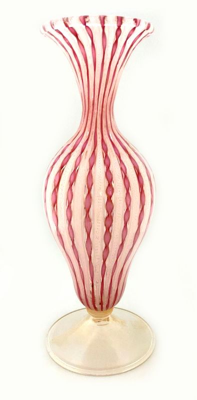 Murano Filigrana Glass Vase With | Cynthia Findlay Fine Jewellery ...