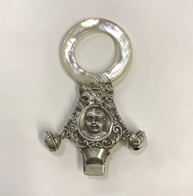Sterling Silver Baby Rattle