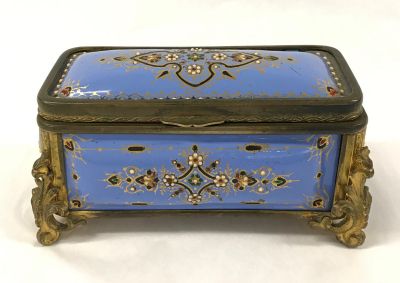 Victorian Enamelled Dresser Box, French, circa 1875