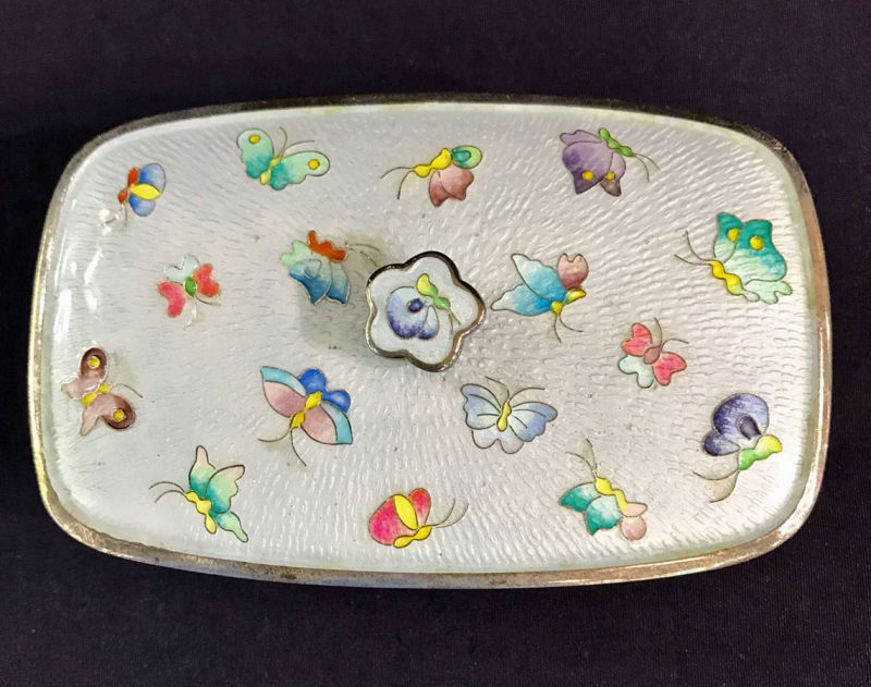 Vintage Enamel Silver Box | Cynthia Findlay Fine Jewellery & Antiques