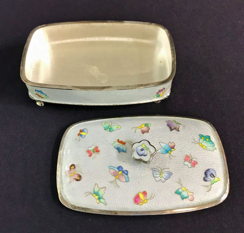 Vintage Enamel Silver Box | Cynthia Findlay Fine Jewellery & Antiques