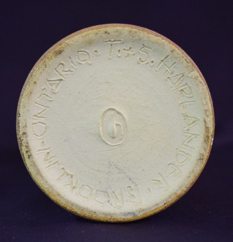 Vintage Harlander Earthenware Cylindrical Vase | Cynthia Findlay Fine ...