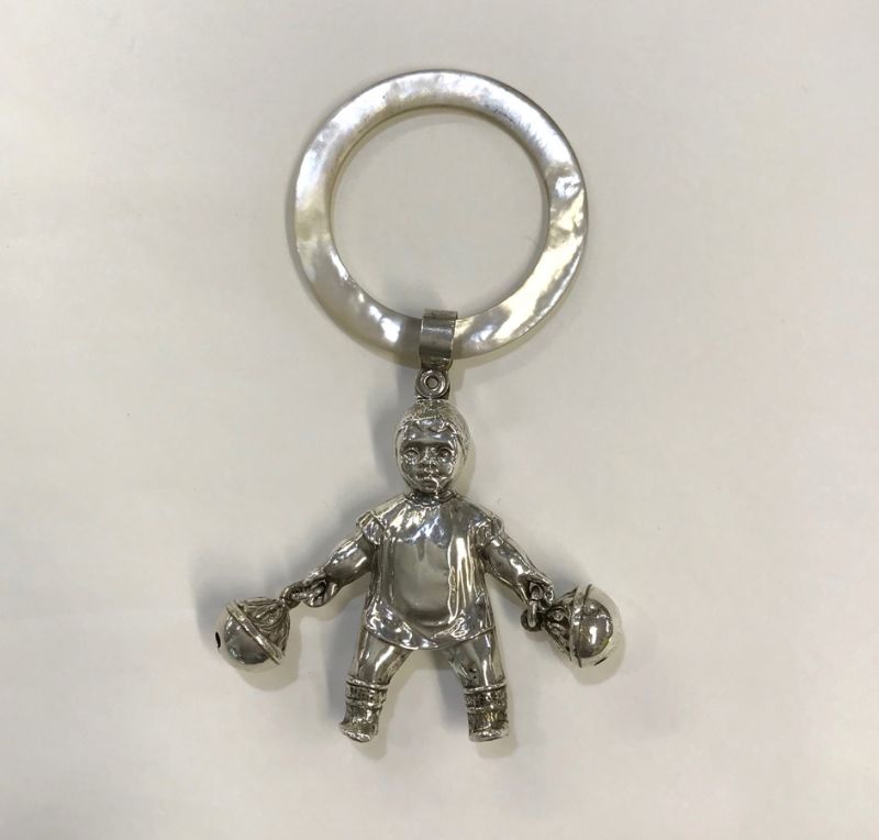 Vintage Sterling Silver Baby Rattle
