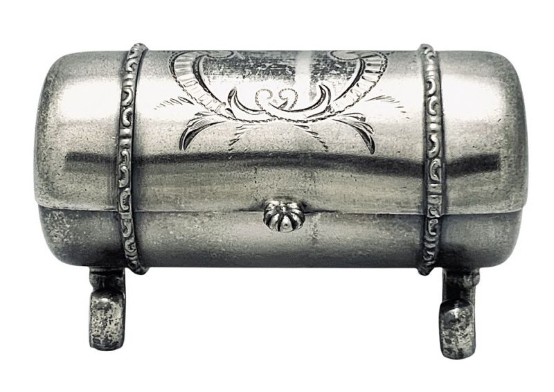Victorian Silver Plate Barrel Shaped Stamp Box | Cynthia Findlay Fine ...