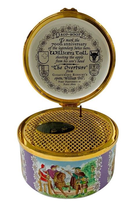 Halcyon Days William Tell Musical Enamel Box, Limited Edition | Cynthia ...