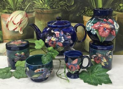 Moorcroft Orchid Pattern Art Pottery circa 1950s | Cynthia Findlay Fine ...