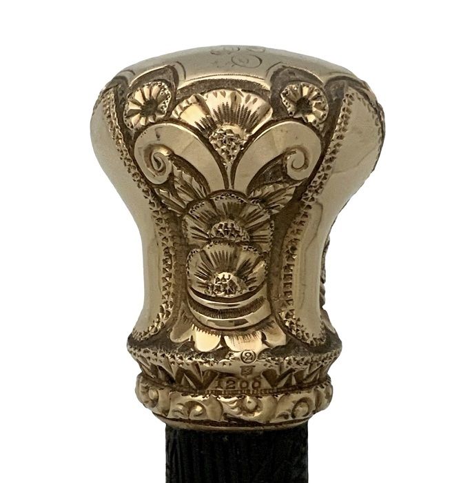 Victorian Gold Filled Walking Stick | Cynthia Findlay Fine Jewellery ...