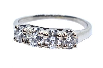 Vintage Four Diamond Ring | Cynthia Findlay Fine Jewellery & Antiques