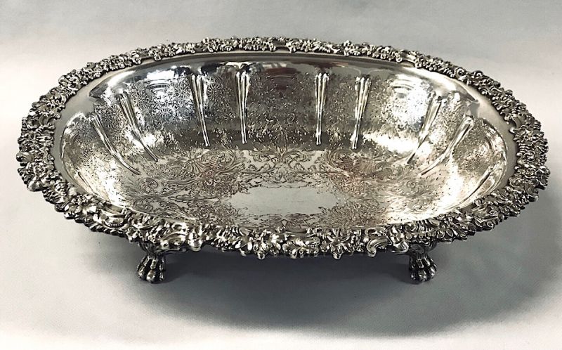 Hand Chased Barker Ellis Silver Plate Centrepiece Bowl Made In England ...