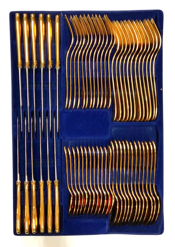 Vintage German Gold Plated Flatware Set | Cynthia Findlay Fine ...