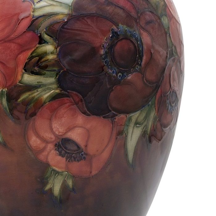 Large, Rare Moorcroft Flambé Anemone Pattern Lamp, circa 1955 | Cynthia ...
