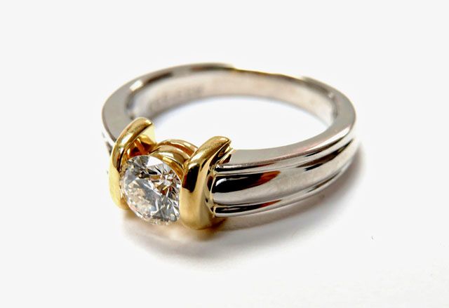 Modern Diamond Solitaire Engagement Ring