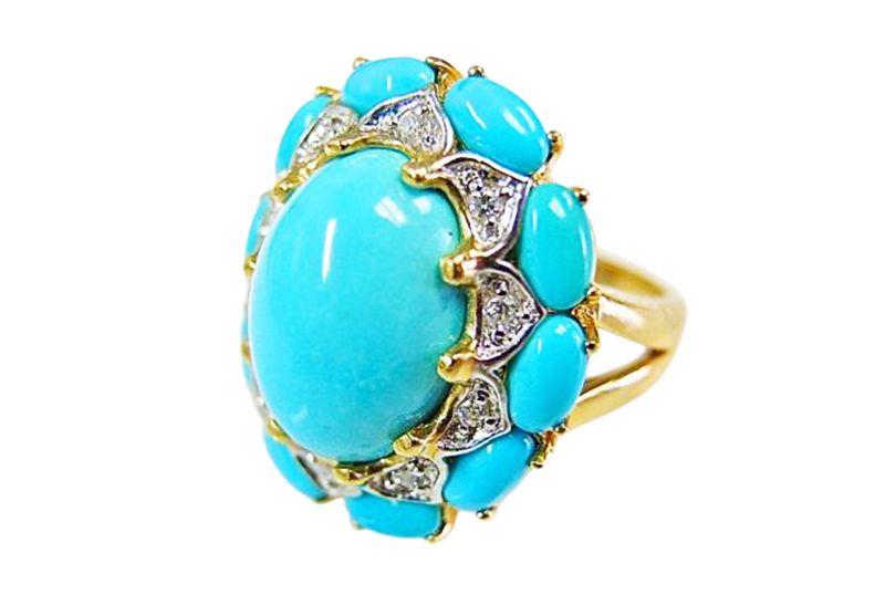 Turquoise Cluster Ring