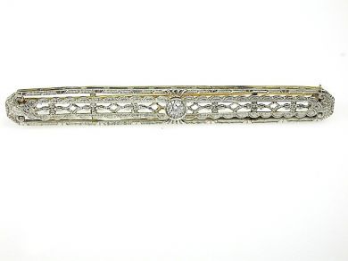 Filigree Bar Brooch