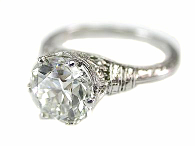 Art Deco Diamond Solitaire Ring | Cynthia Findlay Fine Jewellery & Antiques