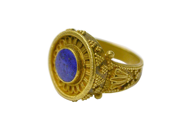Etruscan Lapis Ring | Cynthia Findlay Fine Jewellery & Antiques