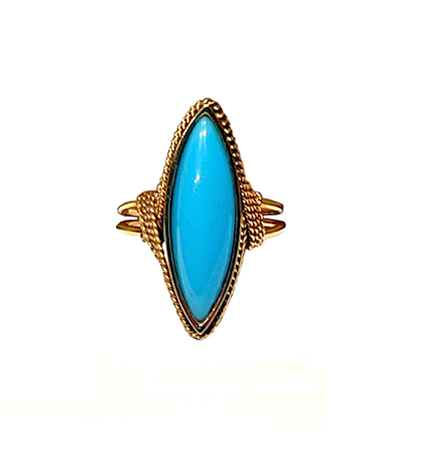 Vintage Turquoise Solitaire Ring | Cynthia Findlay Fine Jewellery ...