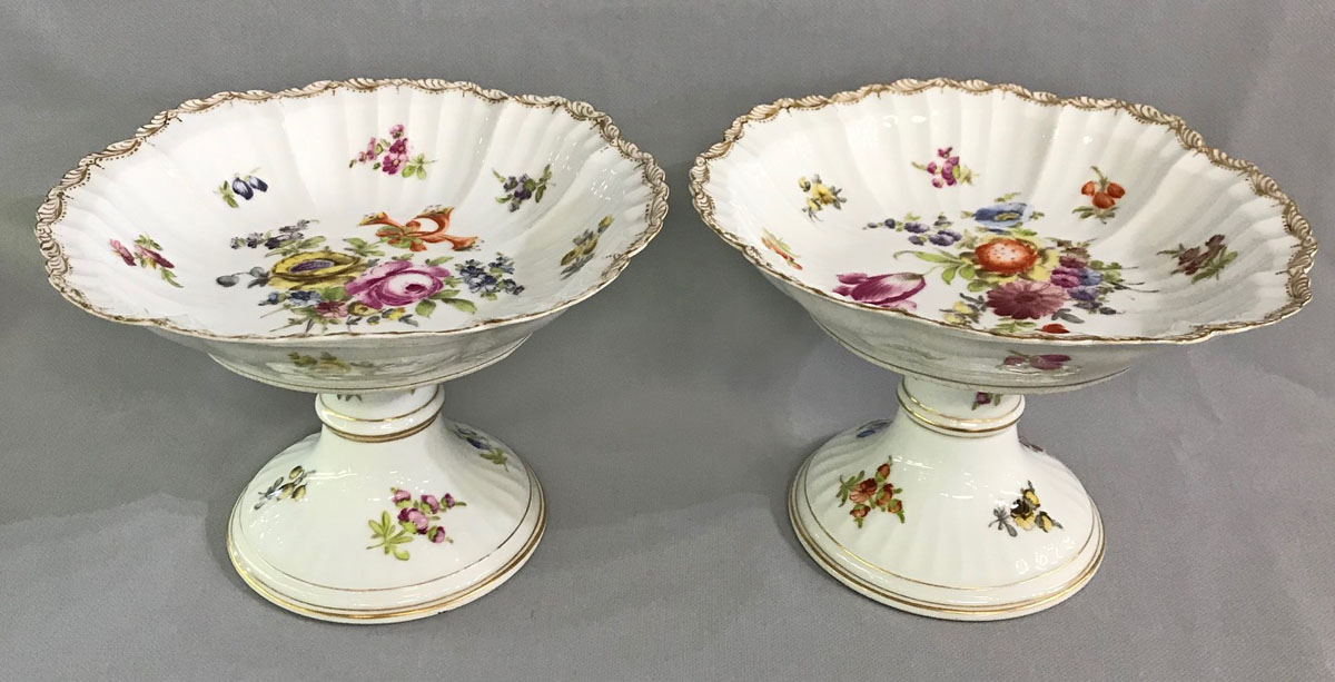 Dresden Grossbaum & Sons Porcelain Comports | Cynthia Findlay Fine ...