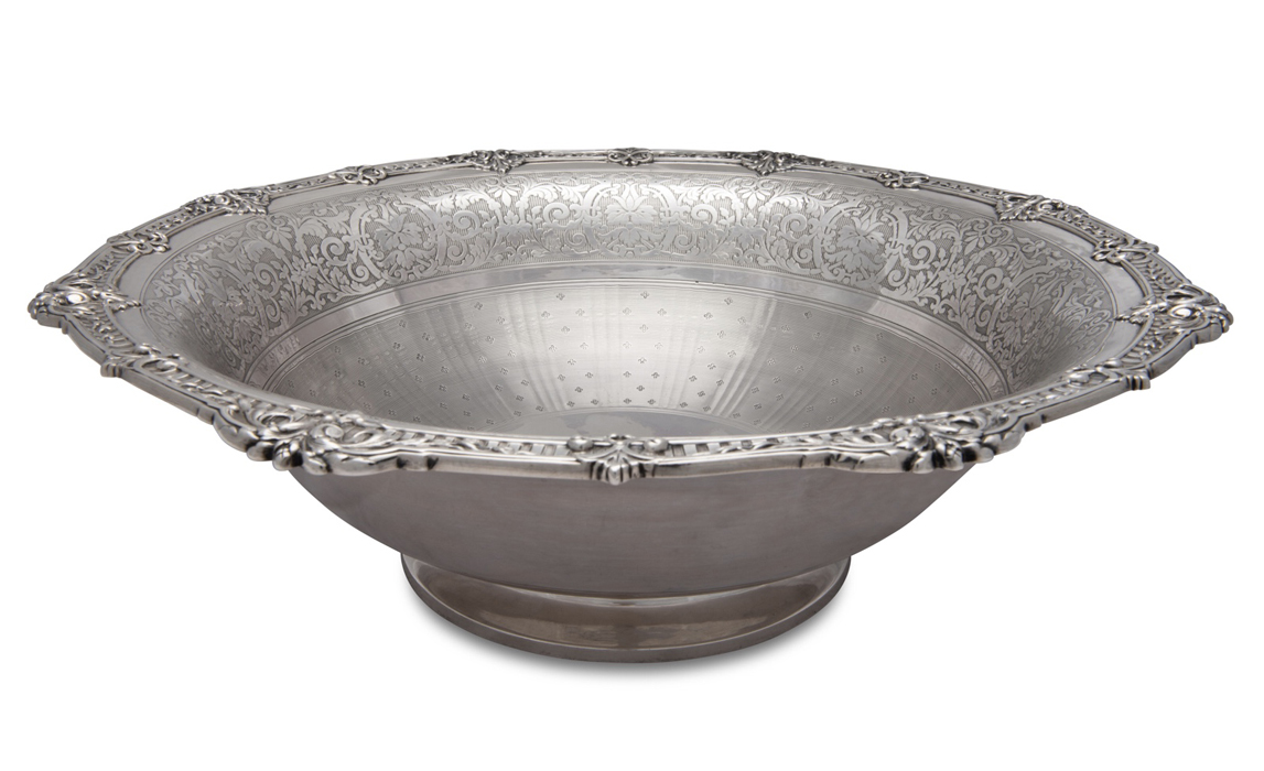 French 950 Fine Silver Basin
