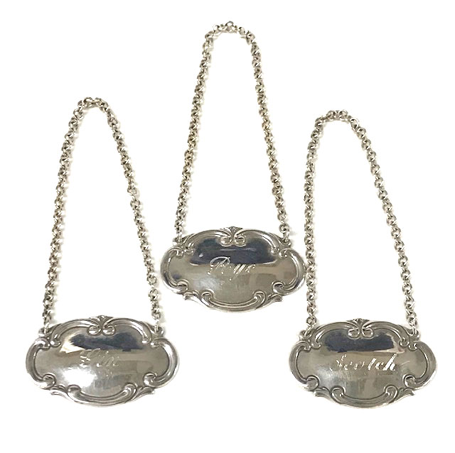 Vintage Tiffany & Co. Sterling Silver Liquor Tags | Cynthia Findlay ...