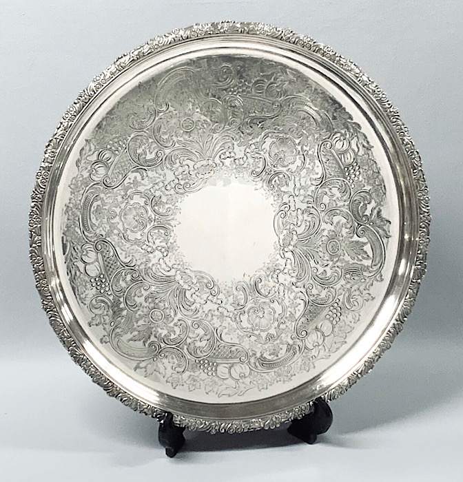 Sheffield Reproduction Silver Plate Salver | Cynthia Findlay Fine ...