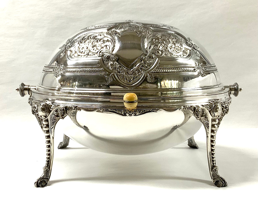 Victorian Sheffield Silver Plated Roll Top Breakfast Server | Cynthia ...