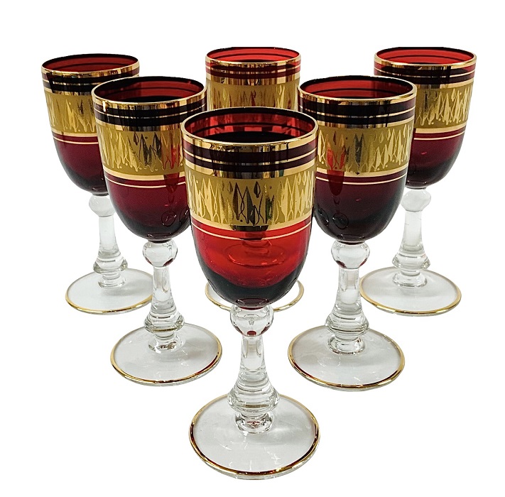 Large Set Of Vintage Wine/Sherry Glasses, circa 1950s | Cynthia Findlay ...